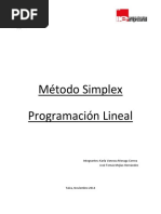 Método Simplex y Solver en Excel | PDF | Programación lineal | Microsoft Excel