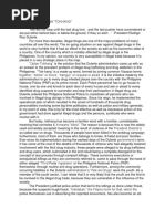 War On Drugs Reflection Paper | PDF | Rodrigo Duterte | Criminal Law