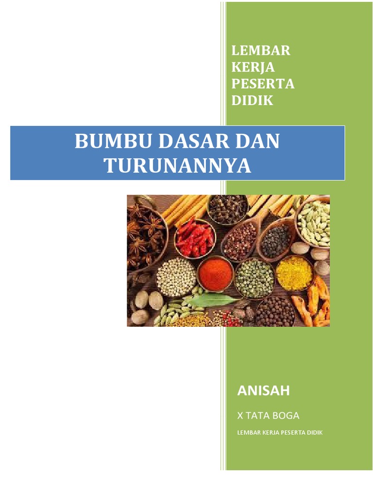 LKPD Bumbu Dasar | PDF