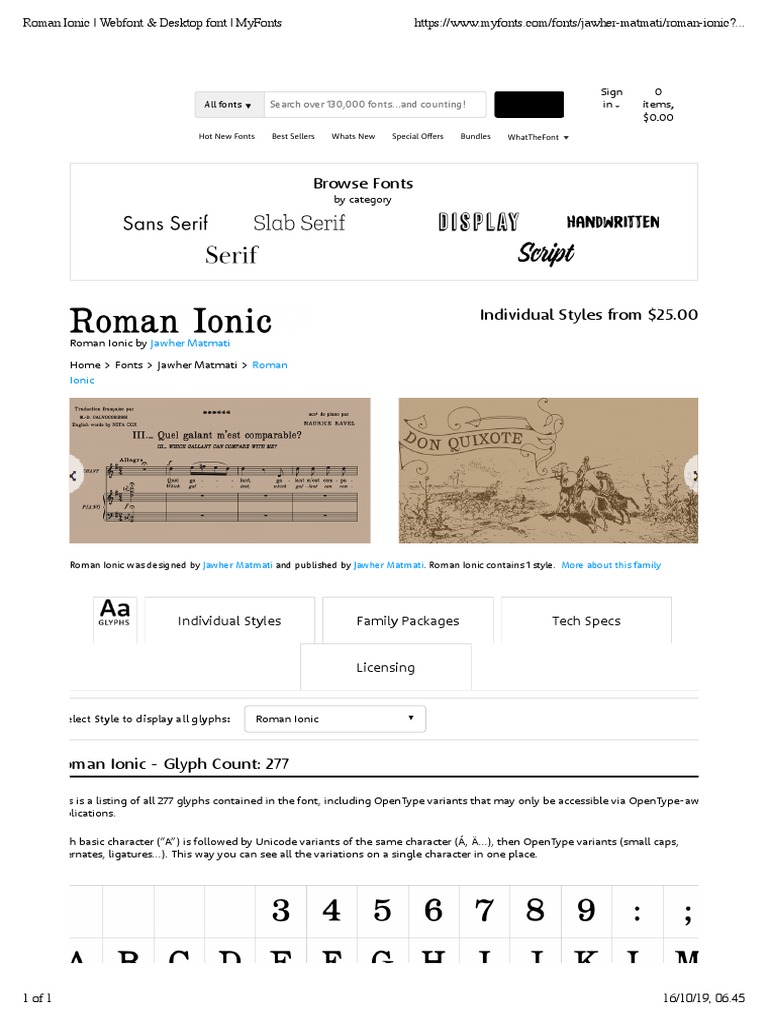Roman Ionic Webfont & Desktop Font MyFonts | PDF
