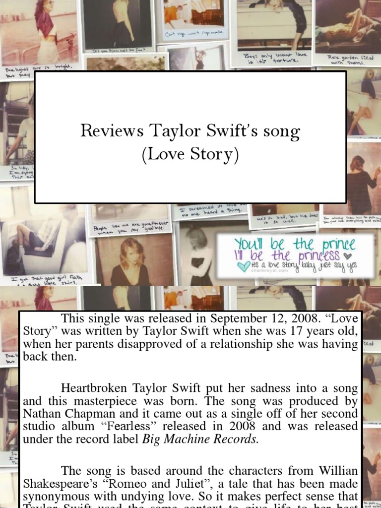 Reviews Taylor Swift's Song (Love Story) | PDF | Romeo And Juliet