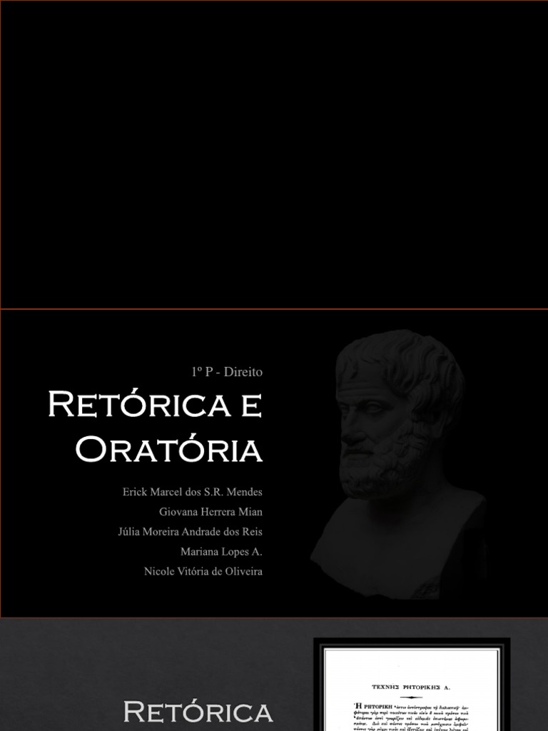 Retórica e Oratória