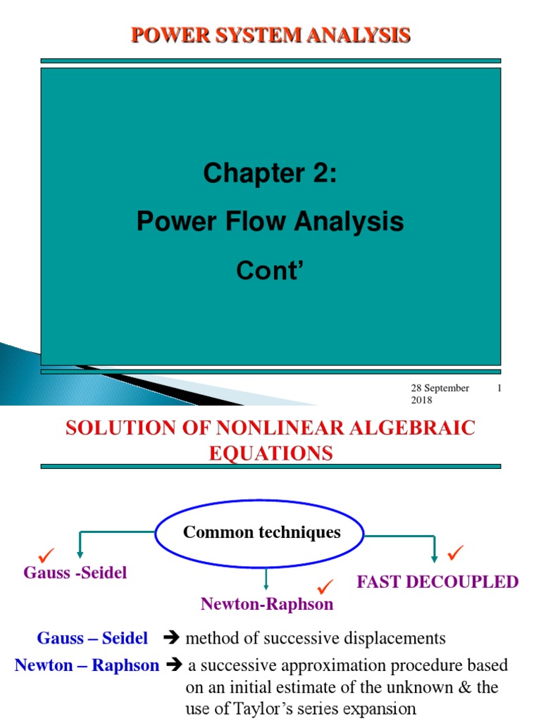 Power Flow Analysis Using Gauss-Seidel Method | PDF | Physical ...