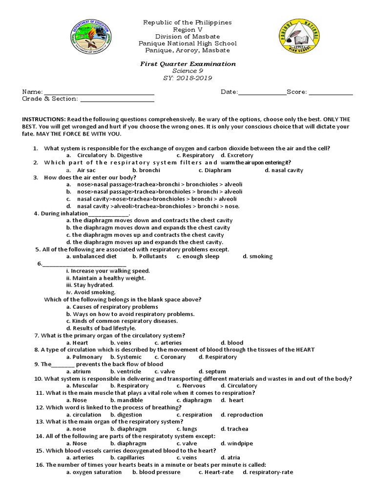 2018 First Grading Period (Science9) | Download Free PDF | Dominance ...