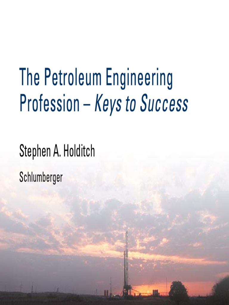 The Petroleum Engineering Profession | PDF | Oil Reserves | Industries