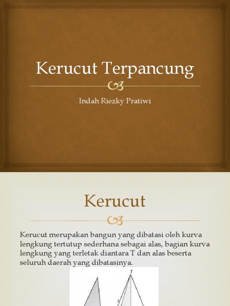 Kerucut dan Kerucut Terpancung | PDF