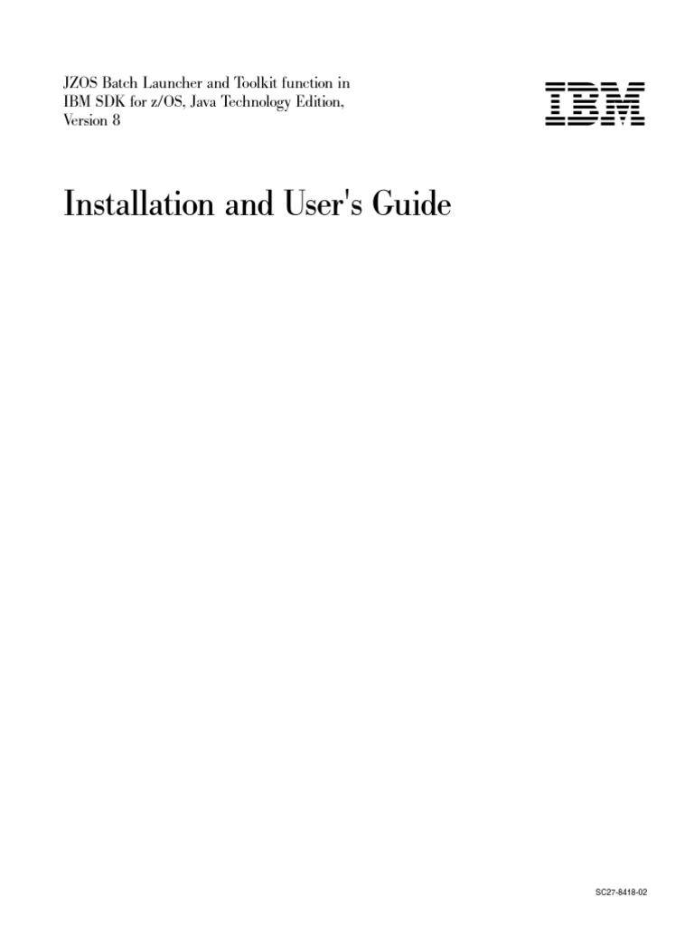 Jzos Users Guide v8 | PDF | Parameter (Computer Programming) | Java (Programming Language)