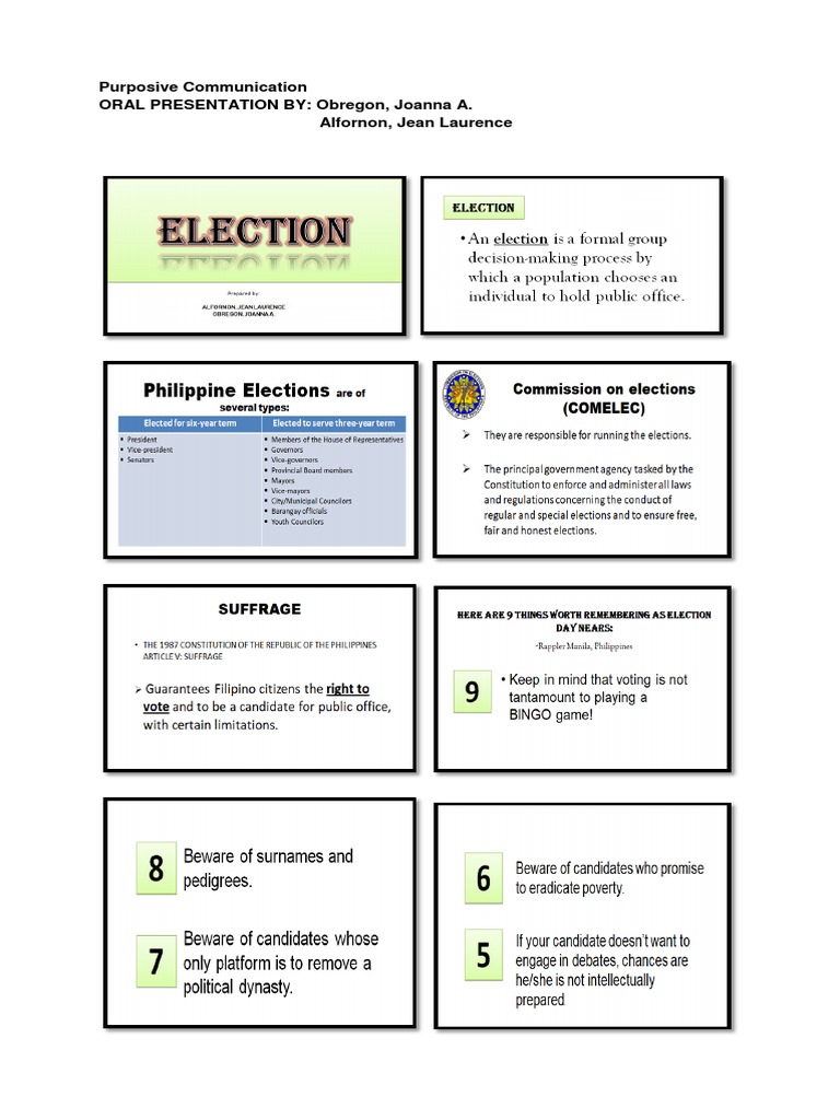 ELECTION (Definition) | PDF
