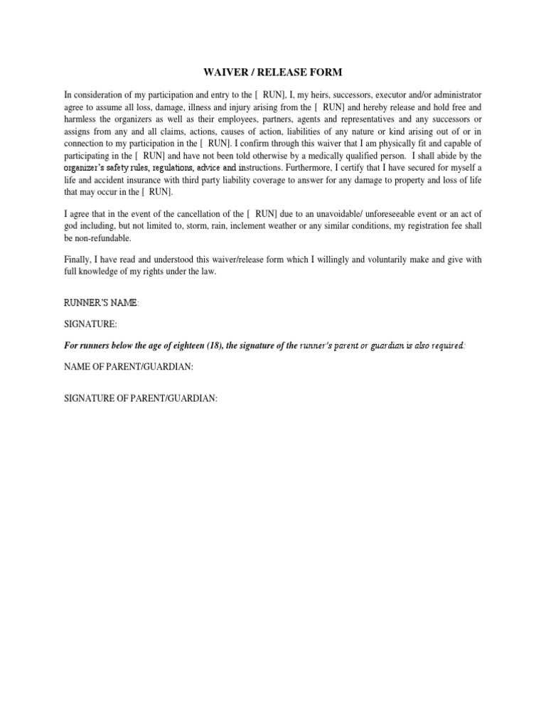 Run Waiver Draft | PDF
