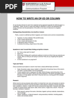 Column Writing Tips | PDF | Journalism | News