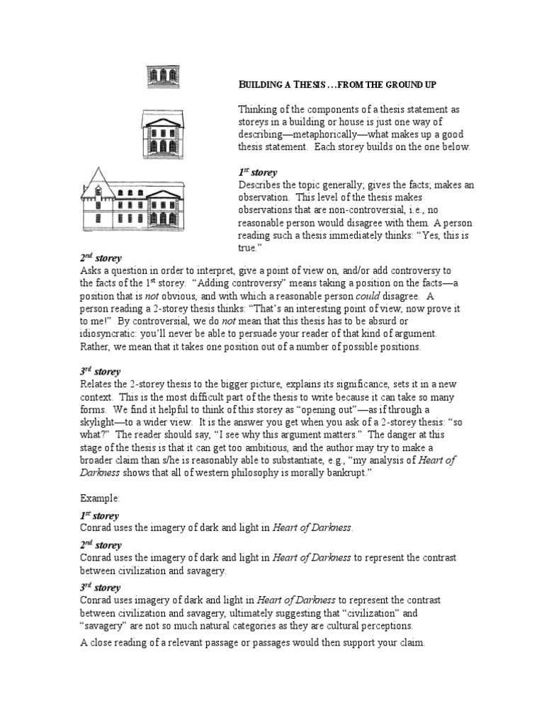 Three Storey Thesis | PDF | Thesis | Argument
