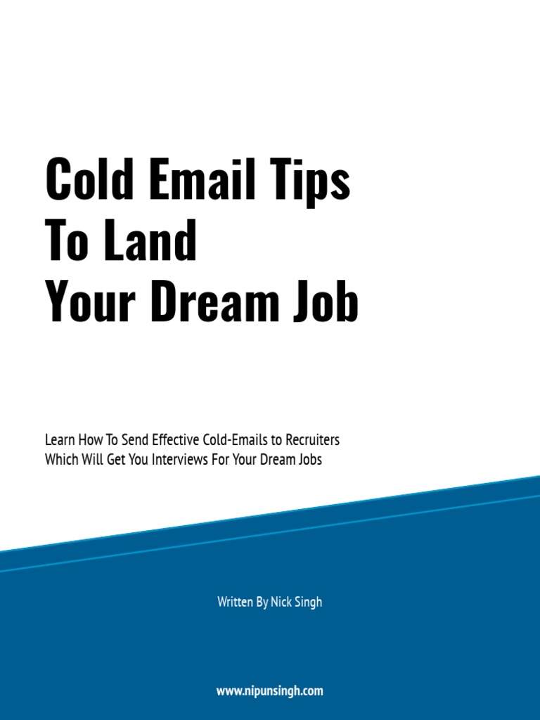 Cold Email Strategies for Job Seekers | PDF | Microsoft | Computing