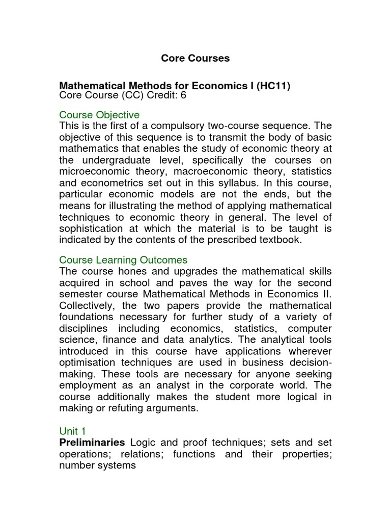 MME Syllabus | PDF | Function (Mathematics) | Mathematical Optimization