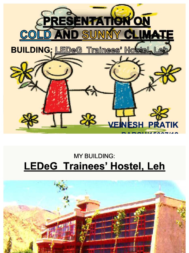 Ledeg Traineesrsquo Hostel Leh | PDF | Building Technology ...