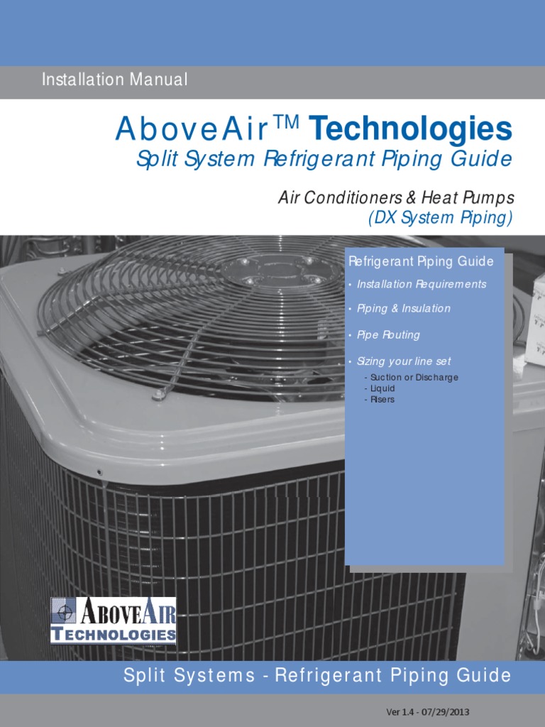 Split System Refrigerant Piping Guide PDF | PDF | Air Conditioning ...