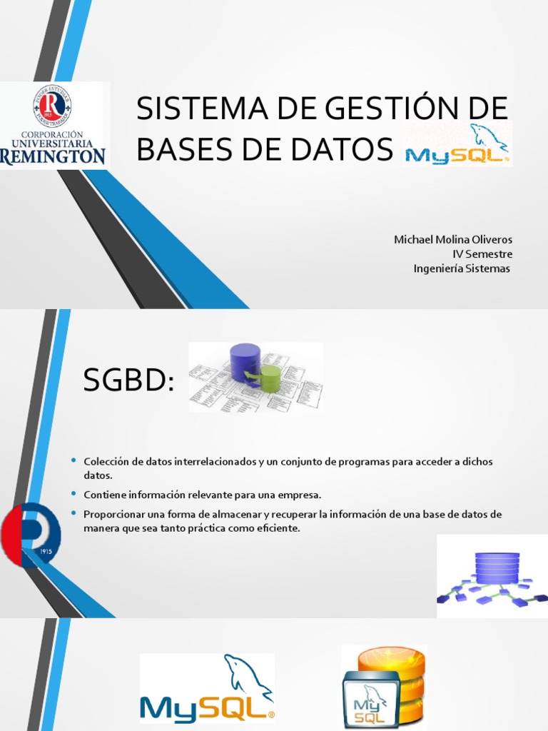 SGBD Mysql | PDF | Mi sql | Bases de datos