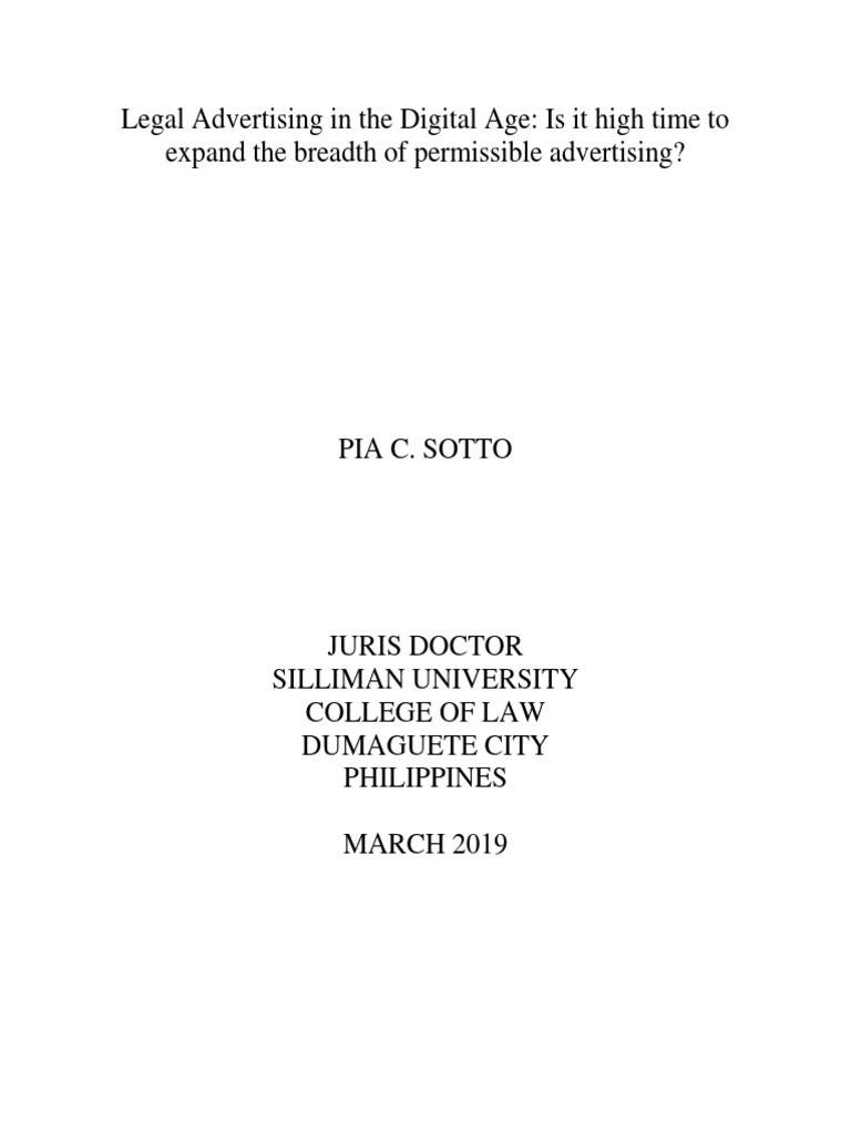 Thesis Coverpage Format | PDF
