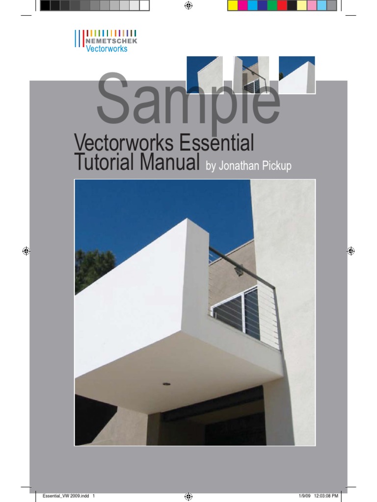 Sample: Vectorworks Essential Tutorial Manual | PDF | Menu (Computing ...