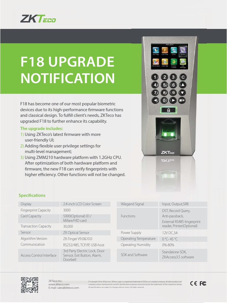 F18 Upgrade Notification | PDF | Access Control | Computer Engineering