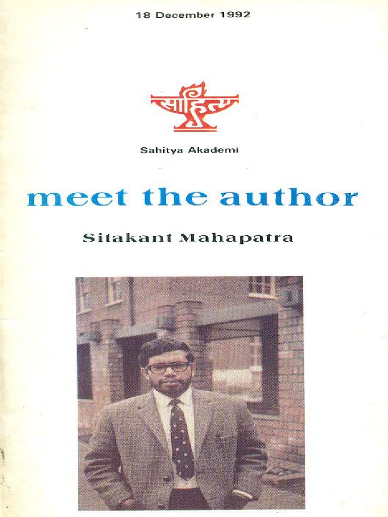 Sitakant Mahapatra | PDF