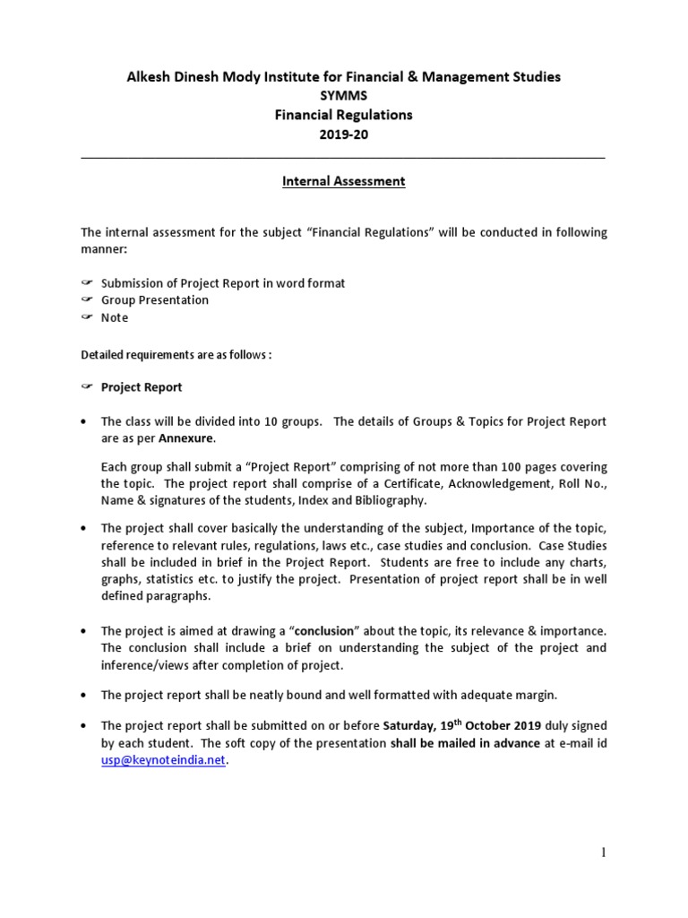 Internal Assessment Process - 2019-20 | Download Free PDF | Economies ...