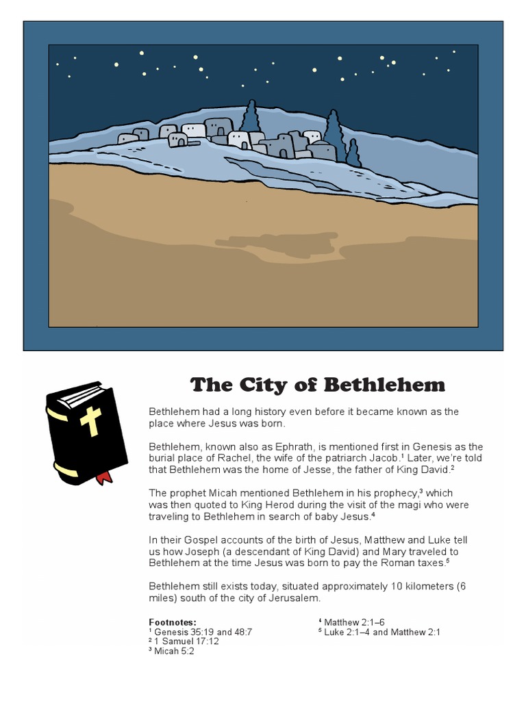 3D Picture: Cities of The Bible: The City of Bethlehem | PDF | Nativity ...