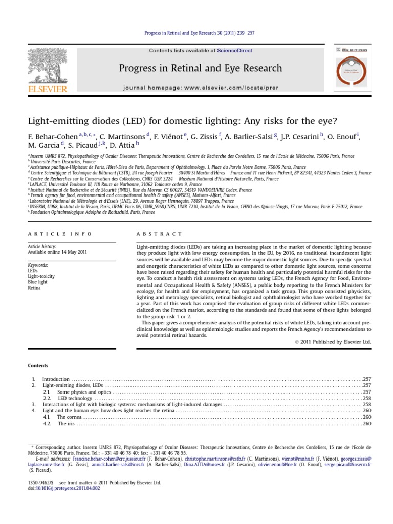 Progress in Retinal and Eye Research | PDF | Ultraviolet | Light ...