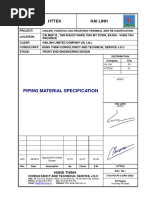 LNG Piping Material Specification | PDF | Valve | Pipe (Fluid Conveyance)