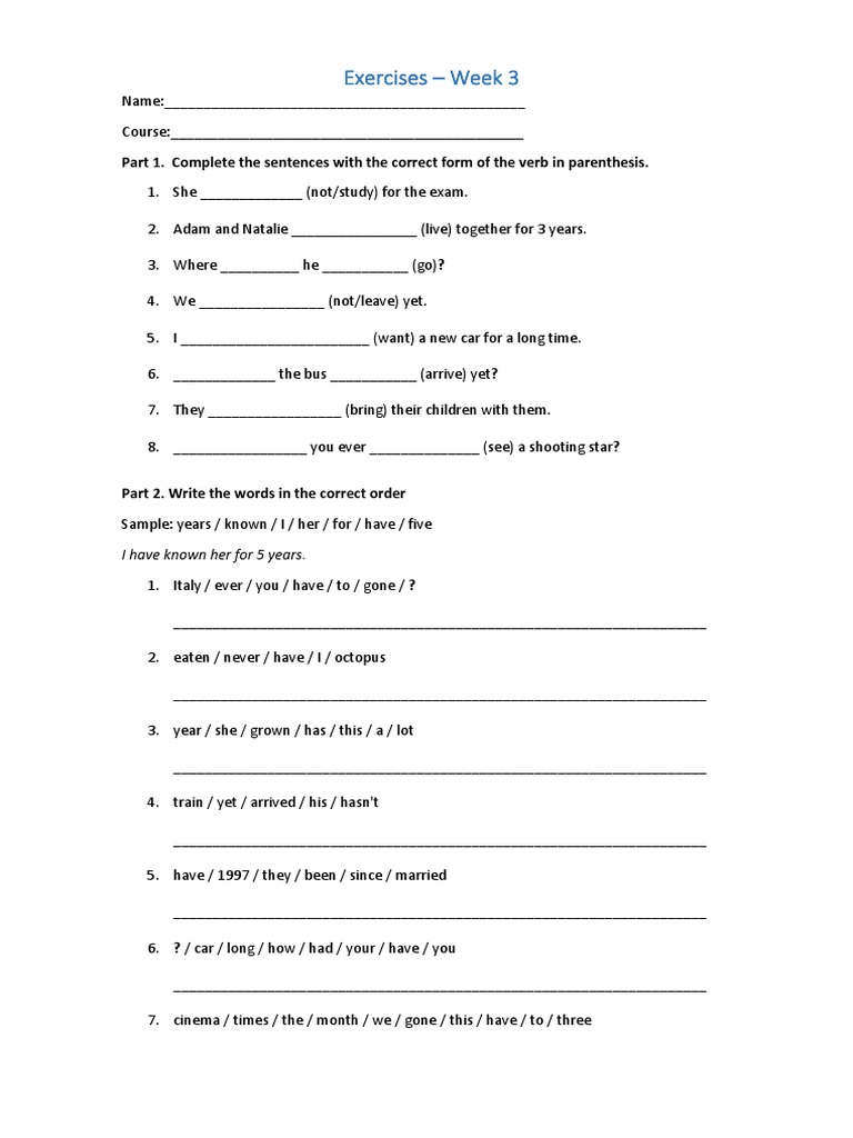Week 4 - Exercises | PDF | Morphology | Cognitive Science