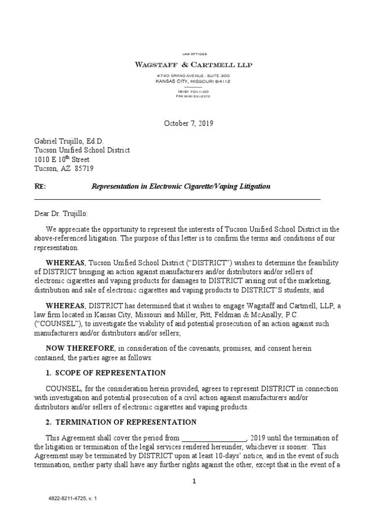 2019-10-16 - Class Action Agreement | PDF | Costs In English Law ...