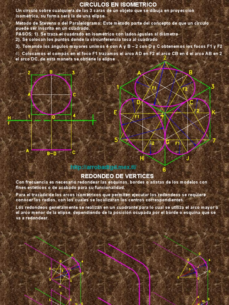Circulos en Proyeccion Isometrica | PDF
