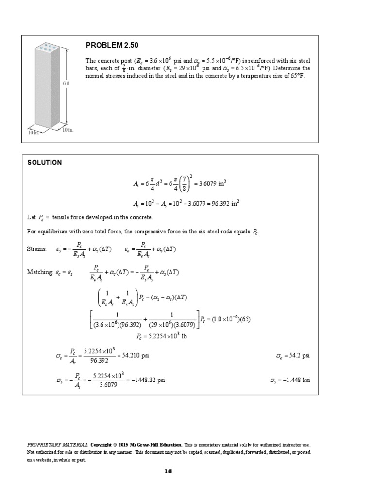 ENGN.2060 Assignment 06 Solution | PDF | Ultimate Tensile Strength | Stress (Mechanics)