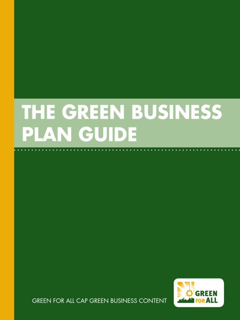 Green Business Plan Guide PDF | PDF | Sustainable Business | Business Plan