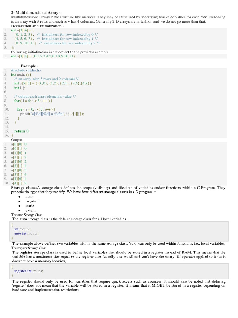 Cnotes Pdf Class Computer Programming Scope Computer Science
