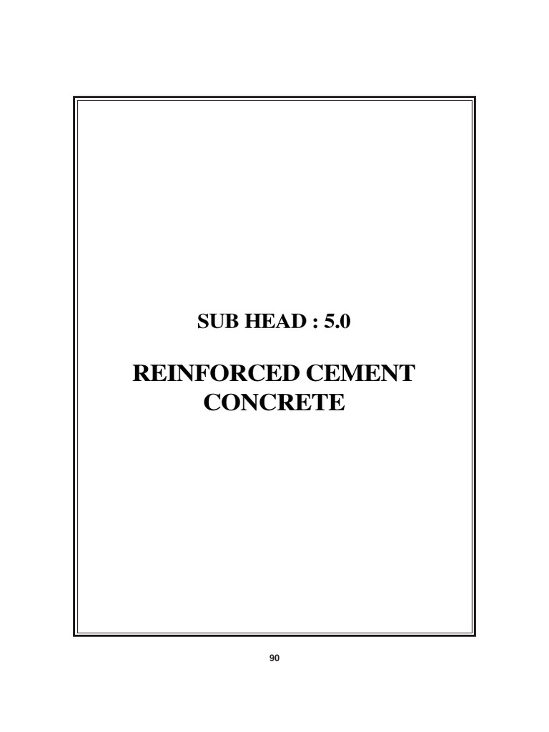 CPWD Cement Specifications and Rates | PDF | Concrete | Masonry