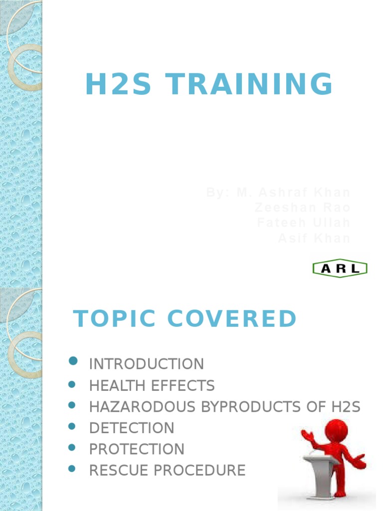 H2S Presentation | PDF | Cardiopulmonary Resuscitation | Occupational ...
