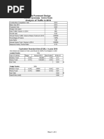 Pavement Design Excel Sheet | PDF | Road Surface | Strength Of Materials