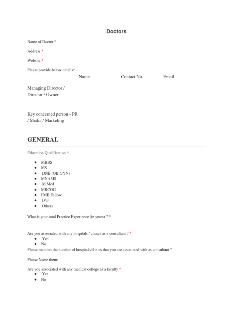 Indian Doctors List Pdf Medical Imaging Radiology