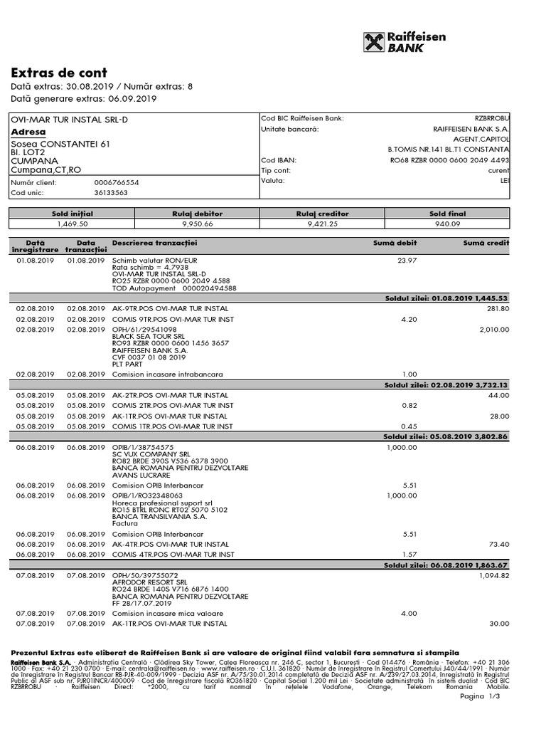 Extras de Cont 20494493 30082019 | PDF