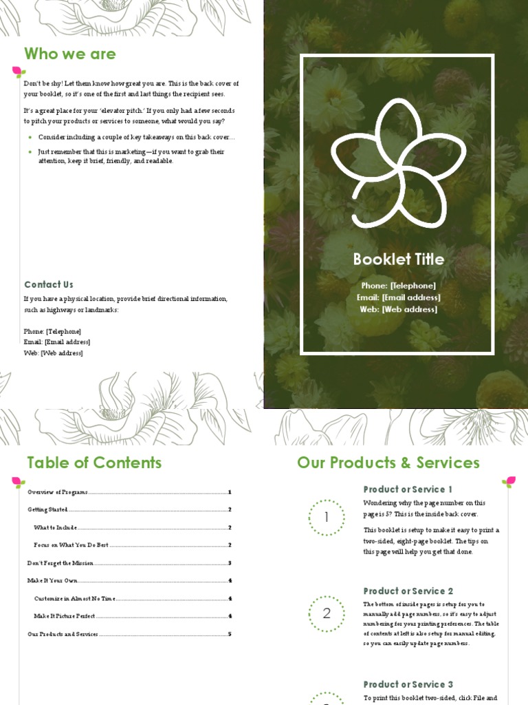 Who We Are: Booklet Title | PDF | Page Layout | Computing