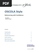 Full OSCOLA Referencing Guide | PDF | Citation | Justice