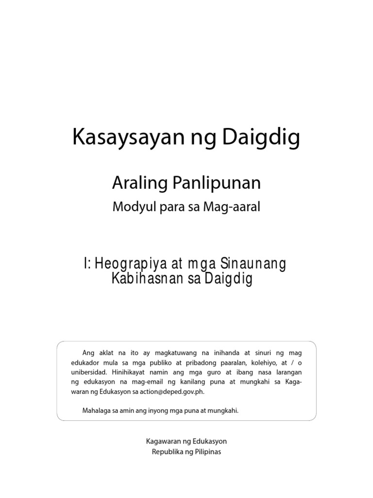 GRADE 8 - AP Module PDF | PDF