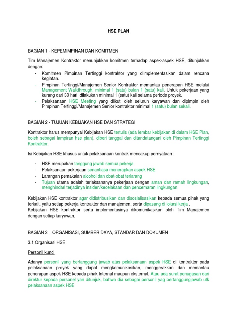 Panduan Hse | PDF