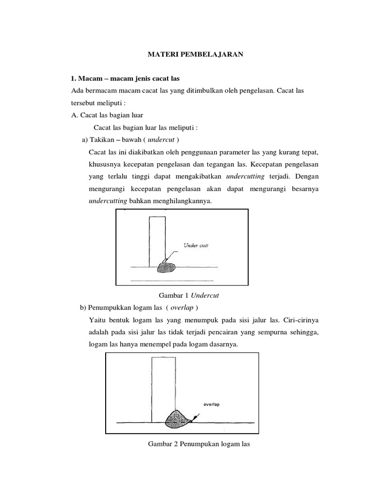 Materi RPP Cacat Las GMAW | PDF