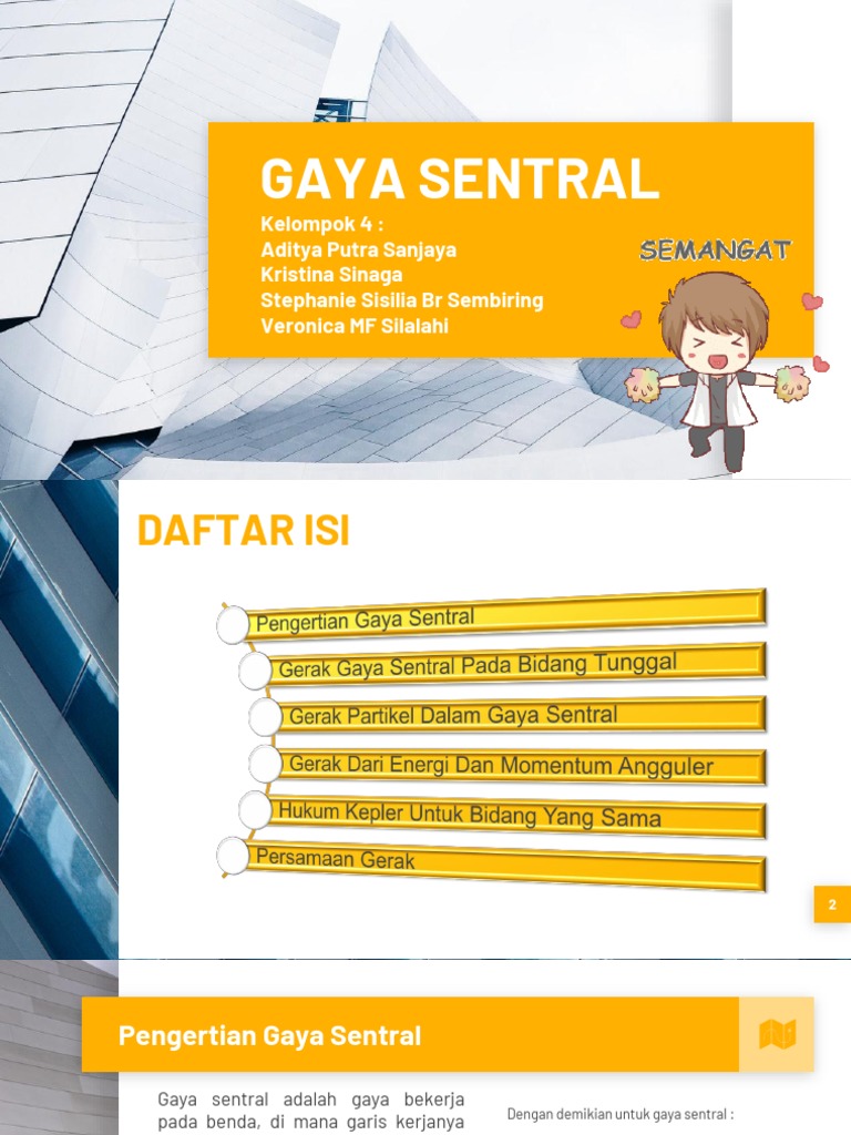 Gaya Sentral: Konsep dan Aplikasinya | PDF