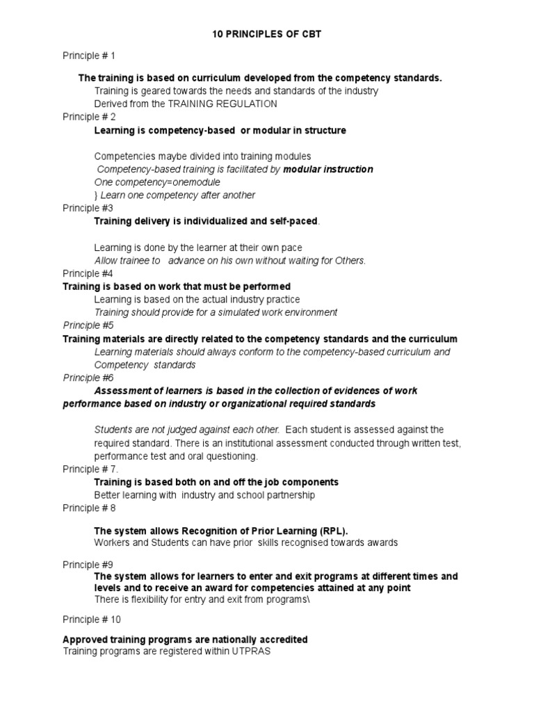 10 Principles of CBT | PDF