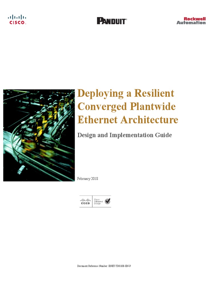 Deploying A Resilient Converged Plantwide Ethernet Architecture | PDF | Network Switch | Network ...