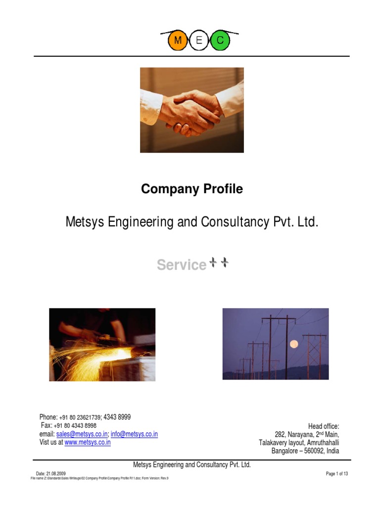 Company Profile PDF | PDF | Rolling (Metalworking) | Enterprise ...