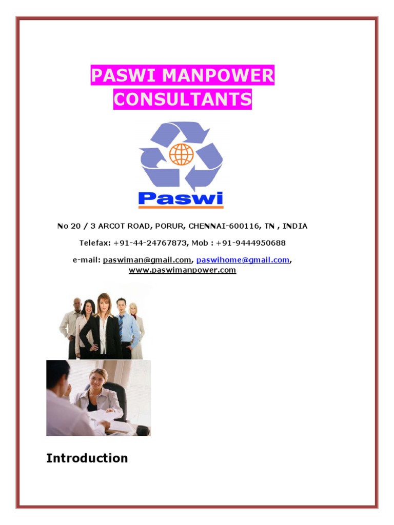 PMC Profile PDF | PDF | Consultant | Human Resources