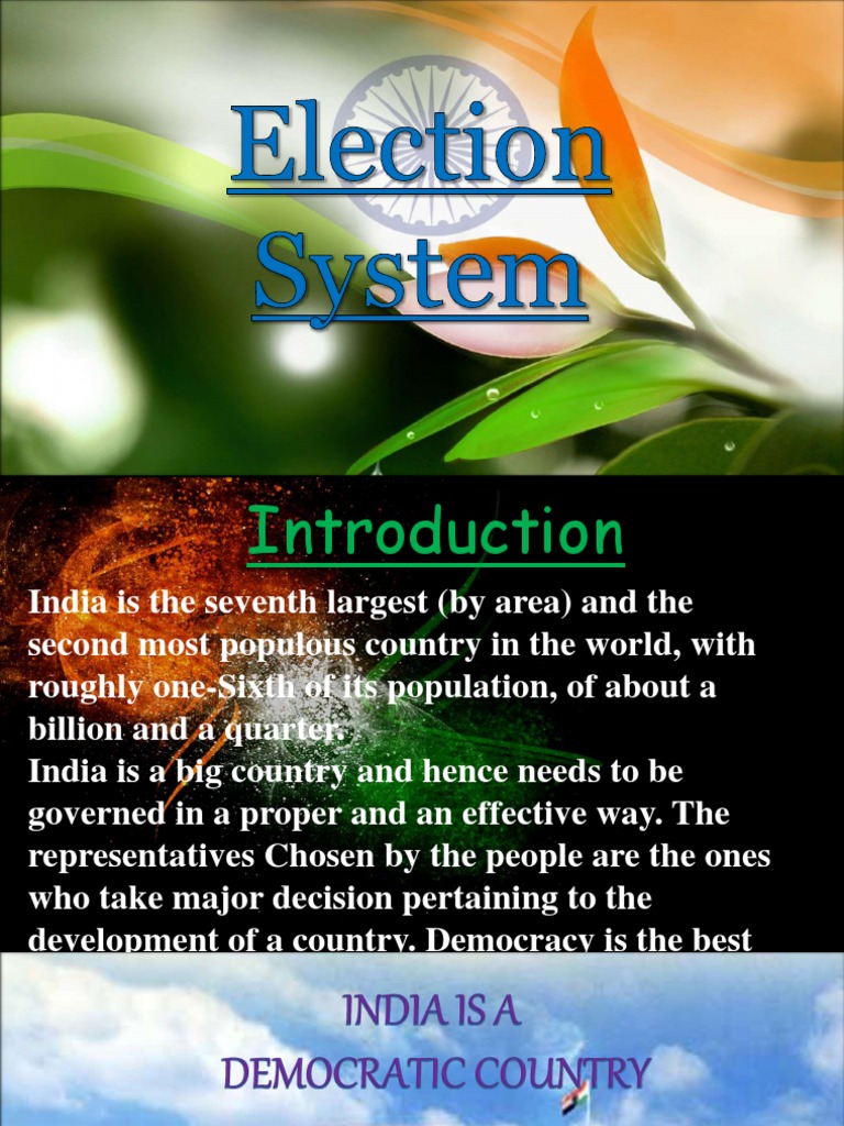 Election System in India | PDF | Elections | Electoral District
